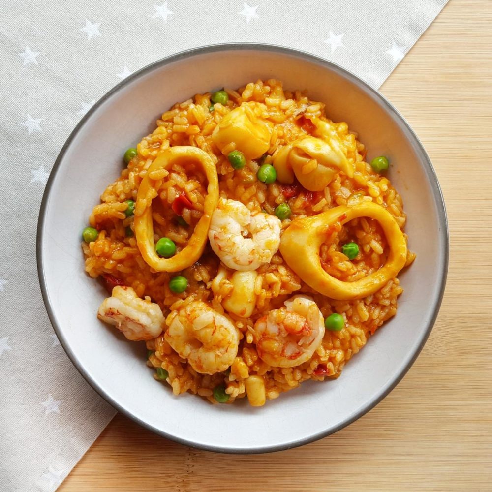 Me gusta comer sano | ARROZ CON SEPIA, CALAMAR Y GAMBAS, triunfa con ...