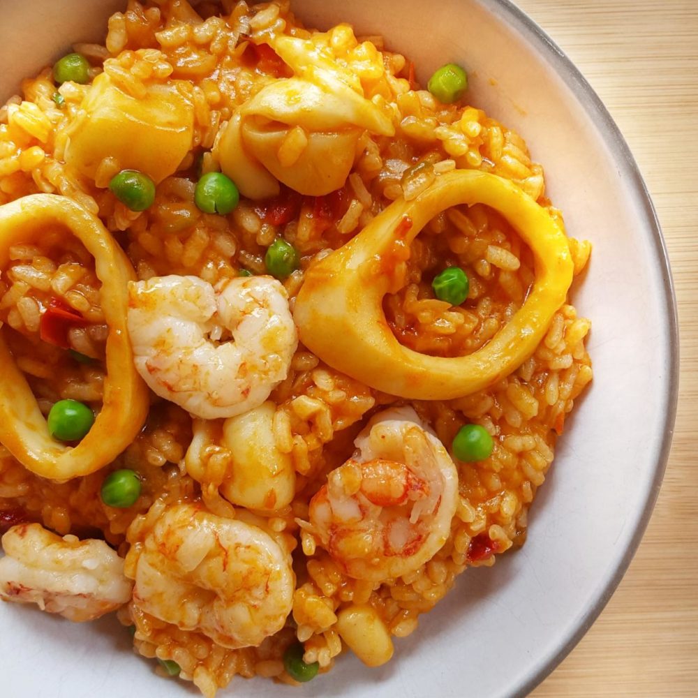 Me gusta comer sano | ARROZ CON SEPIA, CALAMAR Y GAMBAS, triunfa con ...