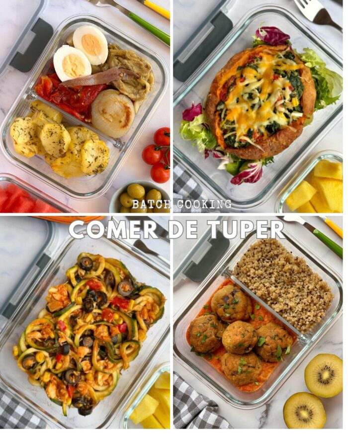 Me gusta comer sano | Comer de tuper en el trabajo – Guía Batch Cooking